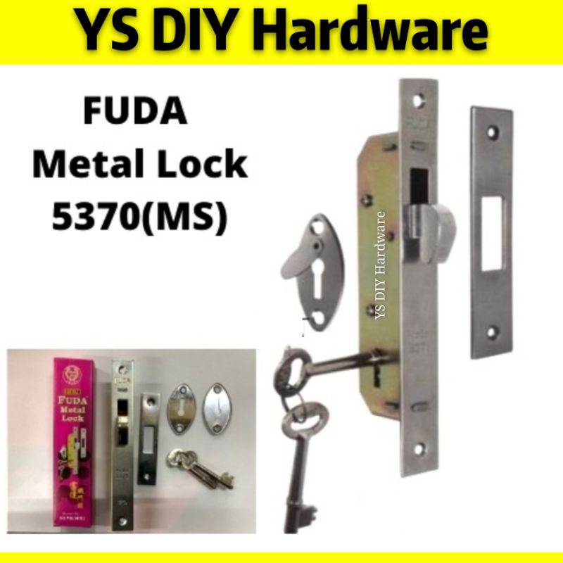 [100% ORIGINAL] FUDA HEAVY DUTY METAL LOCK / MORTISE DOOR LOCK (5370MS ...