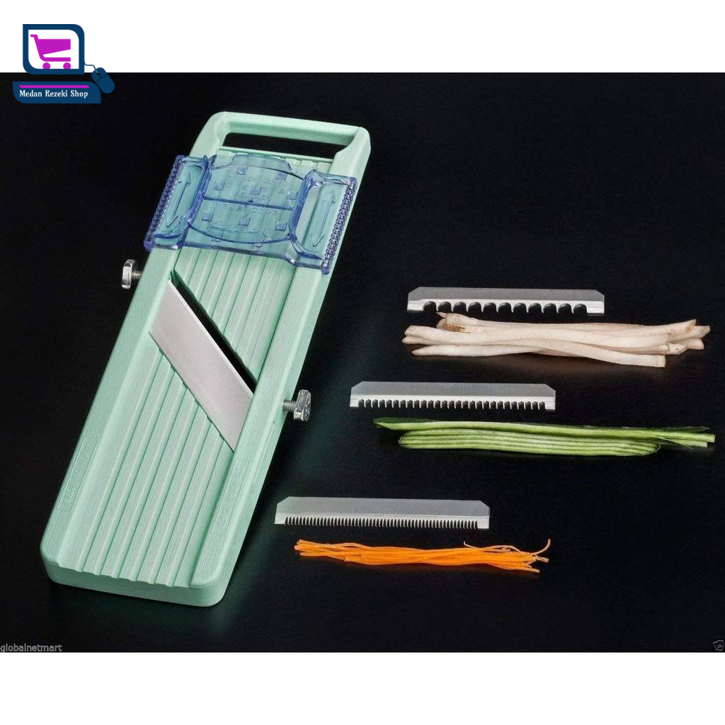 BENRINER JAPANESE MANDOLINE VEGETABLE SLICER - GREEN - 100% JAPAN ...