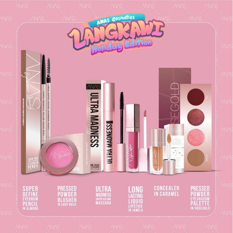 [Ready Stock]ANAS Cosmetics Holiday Edition(Langkawi) | Shopee Malaysia