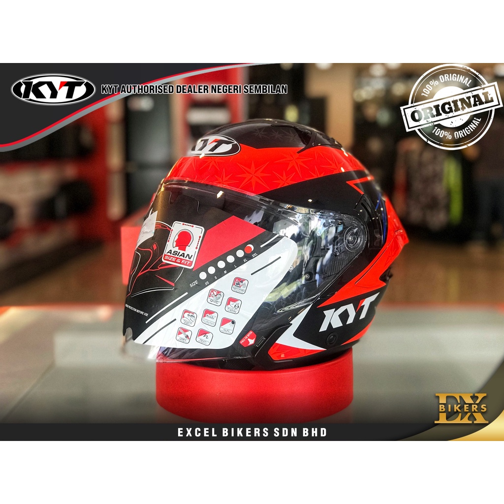 KYT NFJ AUGUSTO FERNANDEZ/KYT NFJ/OPEN FACE HELMET/KYT HELMET/DOUBLE ...