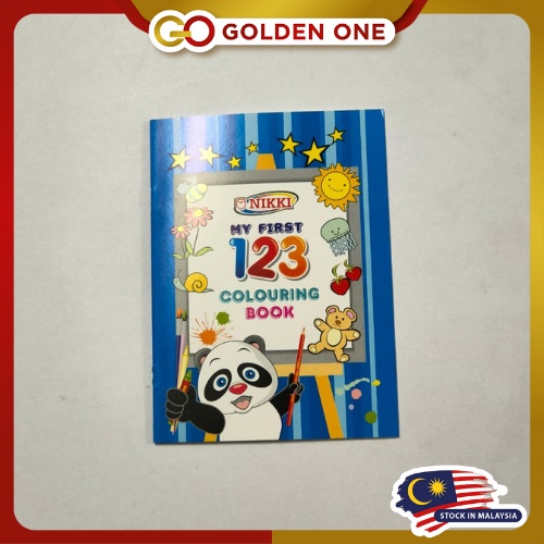 Nikki My First 123 Coloring Book A5 Size | Shopee Malaysia