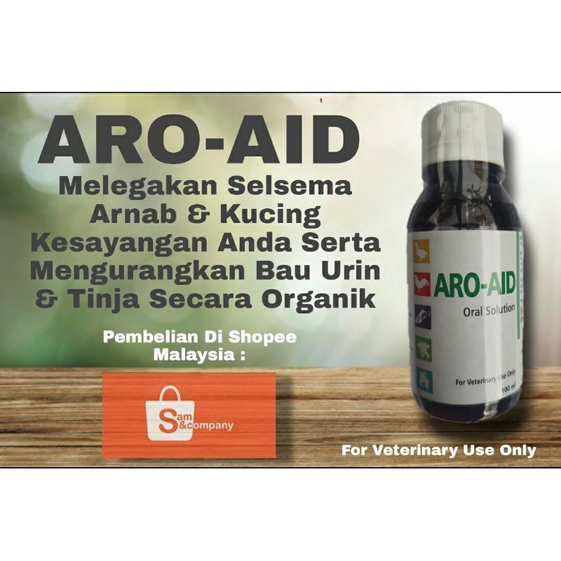 ARO AID UBAT SELSEMA KUCING ARNAB ORGANIK (100ml) | Shopee Malaysia
