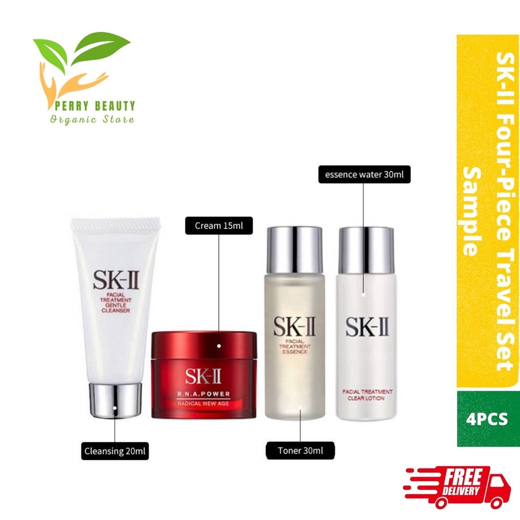 SK2/SK-II/skii 4PCS travel set sample facial cleanser/fairy water ...
