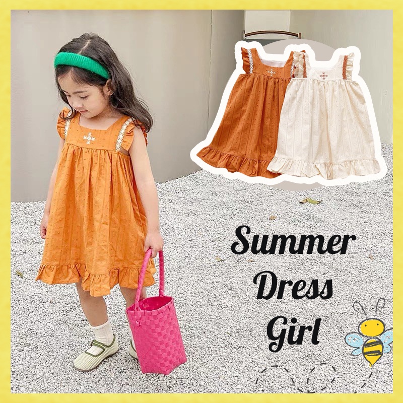 Baju Summer Girl Short Dress Sleeveless TUTU Dress French Ruffle Thin ...
