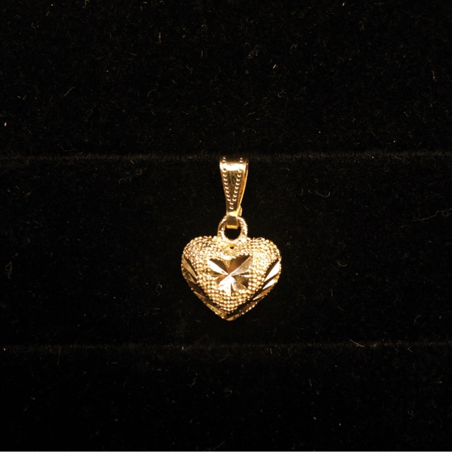 Korea Gold Pendant LOVE-SHAPE(Gold) | Shopee Malaysia