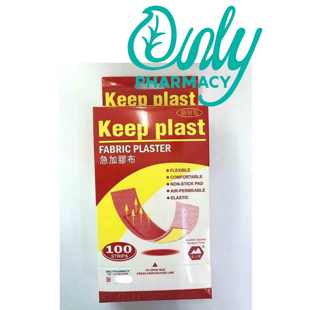 KEEP PLAST FABRIC PLASTER LUKA 10 pcs or 100 pcs | Shopee Malaysia