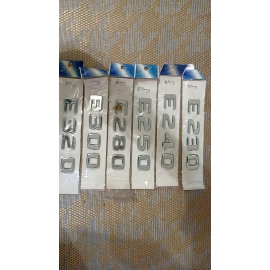 E CLASS W210 W211 W212 W213 MONOGRAM EMBLEM BOOT LOGO WORDING E180 E200 ...