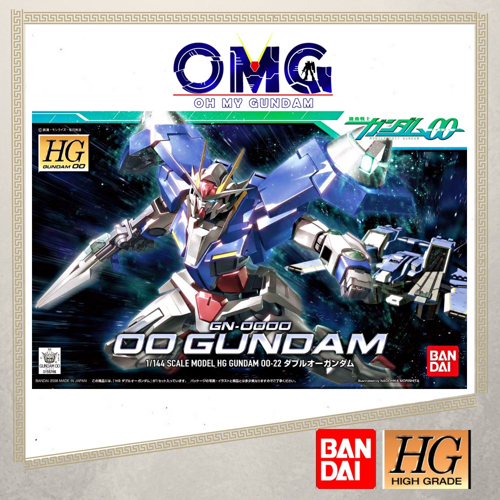 Bandai HG 00 Gundam OO GN-0000 OMG 1/144 59234 1 144 HG OO Gundam 00 1/144 Gundam 00 1/144 ...