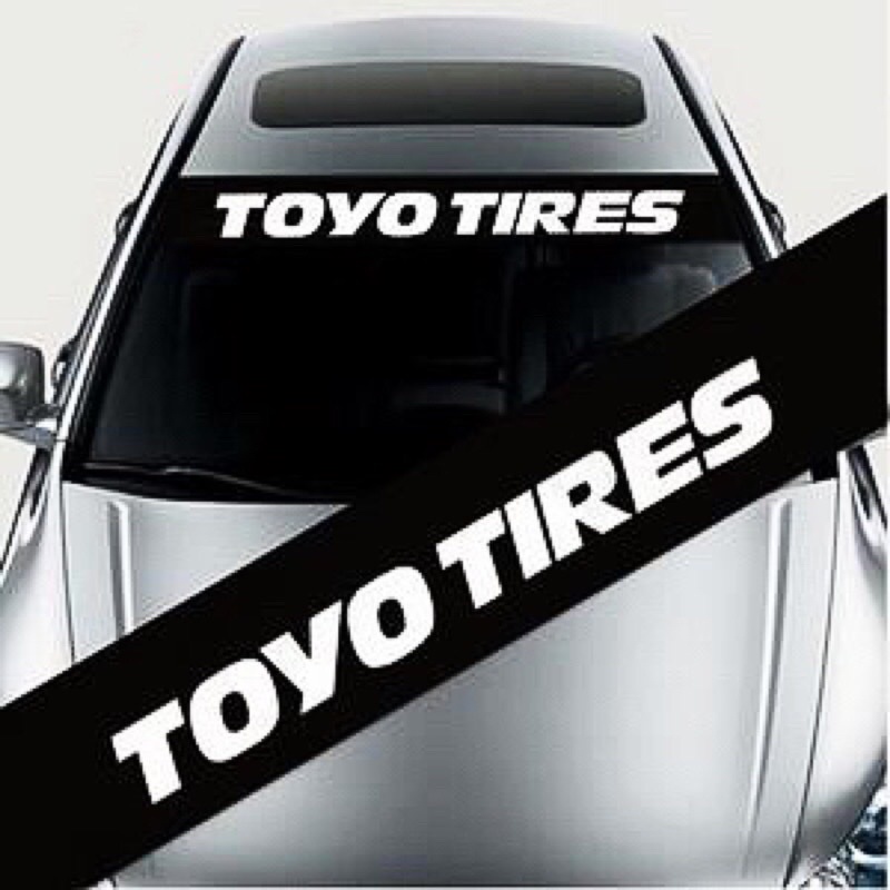 TOYO TIRES Sticker Windscreen *Cutting Sticker | Shopee Malaysia