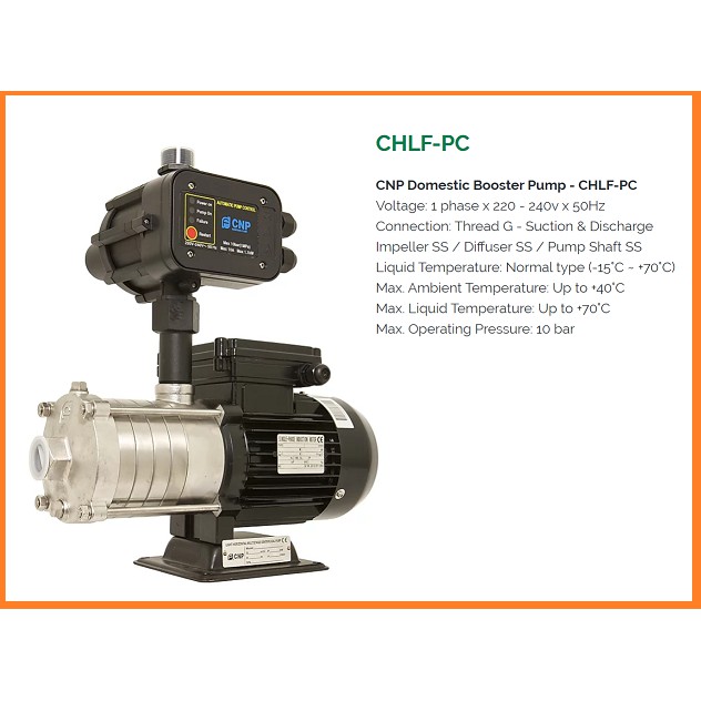 CNP DOMESTIC BOOSTER PUMP WATER PUMP CHLF-PC CHLF(T)-PC CHL-PC CHL2-30 ...