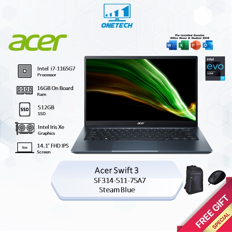 Acer Swift 3 SF314-511 Price in Malaysia & Specs - RM3899 | TechNave