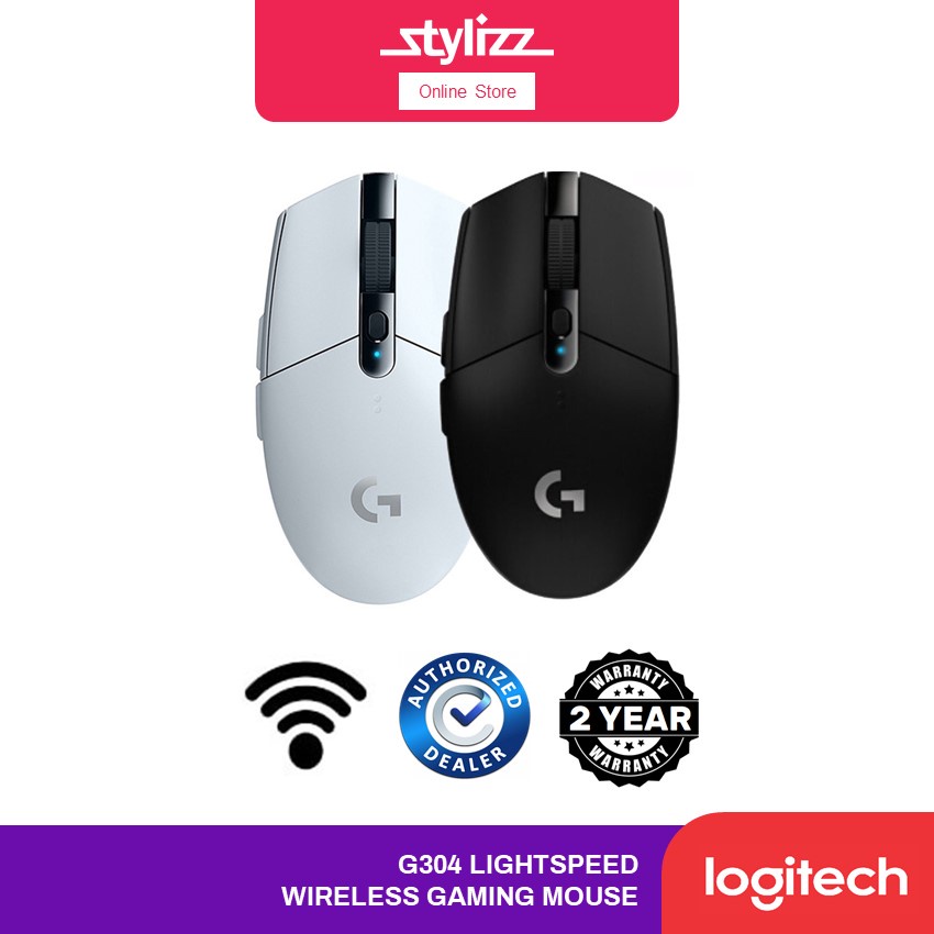 LOGITECH G304 LIGHTSPEED WIRELESS GAMING MOUSE - HERO SENSOR MAX 12,000 ...