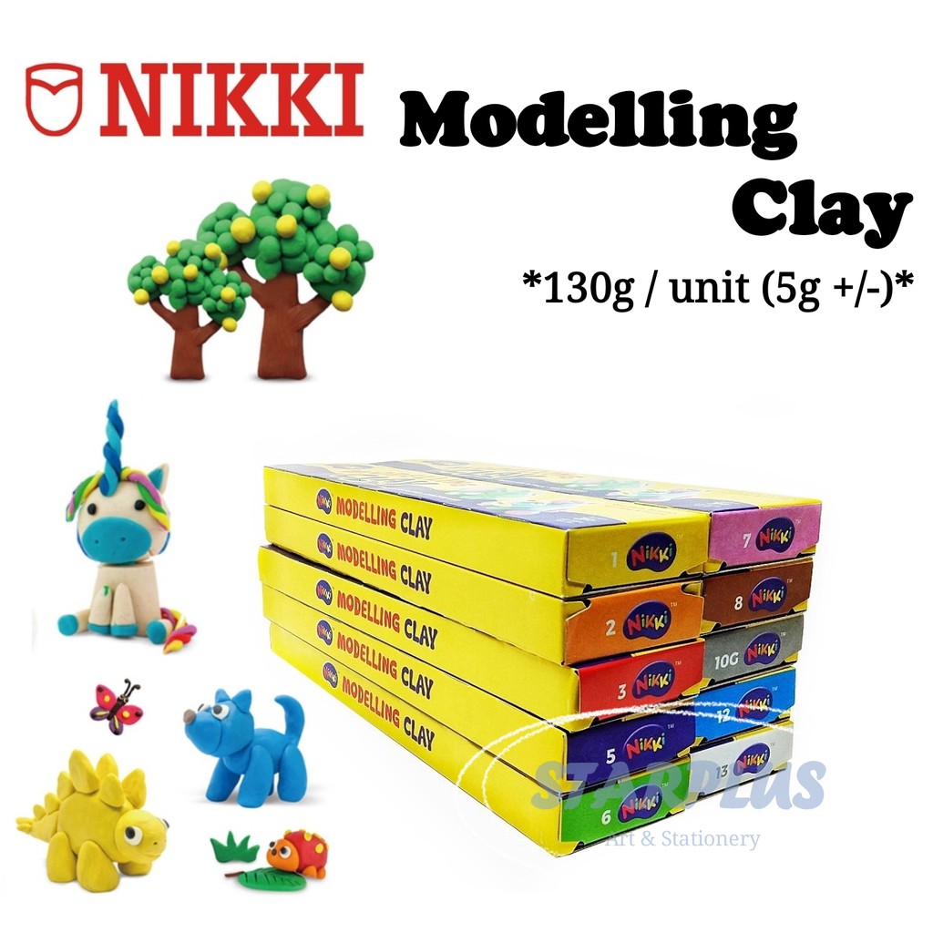 (Starplus) NIKKI Modelling Clay(Tanah Liat/DIY) - 150g | Shopee Malaysia