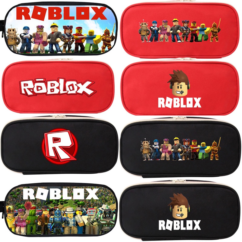 ROBLOX Minecraft Cartoon Anime Pencil Case Bag Canvas Stationery Bag ...