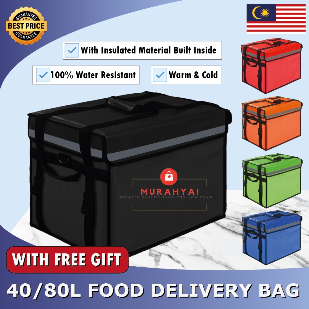 Delivery bag Grab food panda 40L 62L 80L Beg penghantaran makanan Water ...