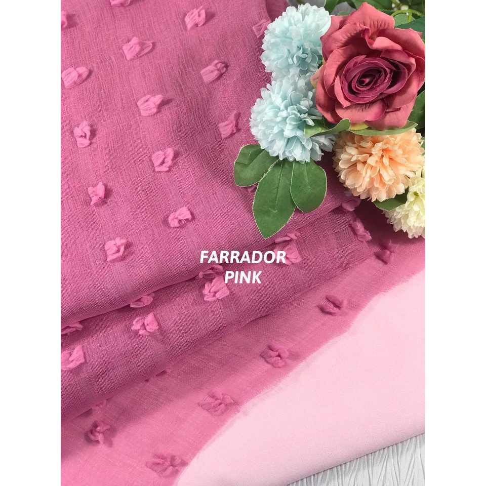 Kain Pasang Set Kasa Rubiah [Pink] Bidang 60 Farrador Fabric | Shopee ...