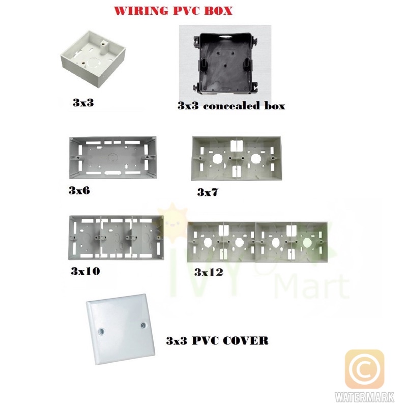 [100% ORIGINAL] EPI PVC Box Surface Type Nut Box/ Electrical Box/ Base ...