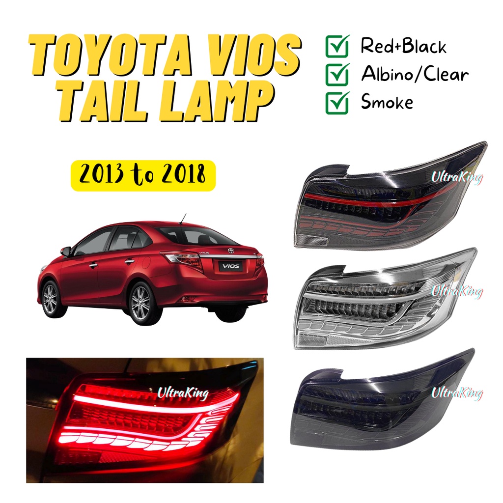 Toyota Vios 2013-2018 NCP150 Tail Lamp LED Light With Running Signal ...