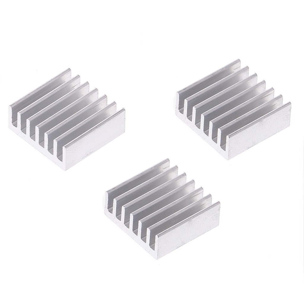 12 Pcs Silver Aluminum Radiator Heatsink Heat Sink Cooling Kit ...