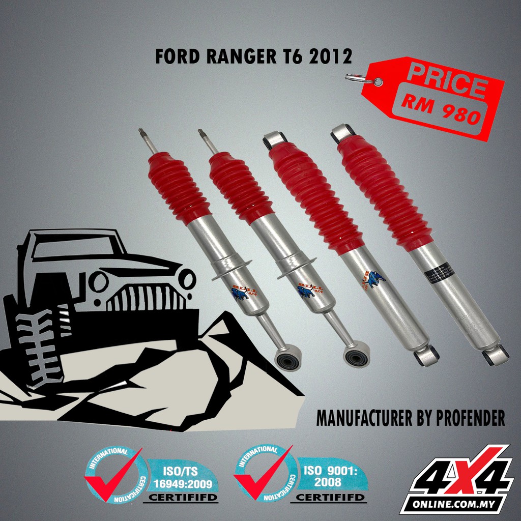 FORD RANGER T6 2012 BULL 4X4 ABSORBER PERFORMANCE HEAVY DUTY SERIES ...