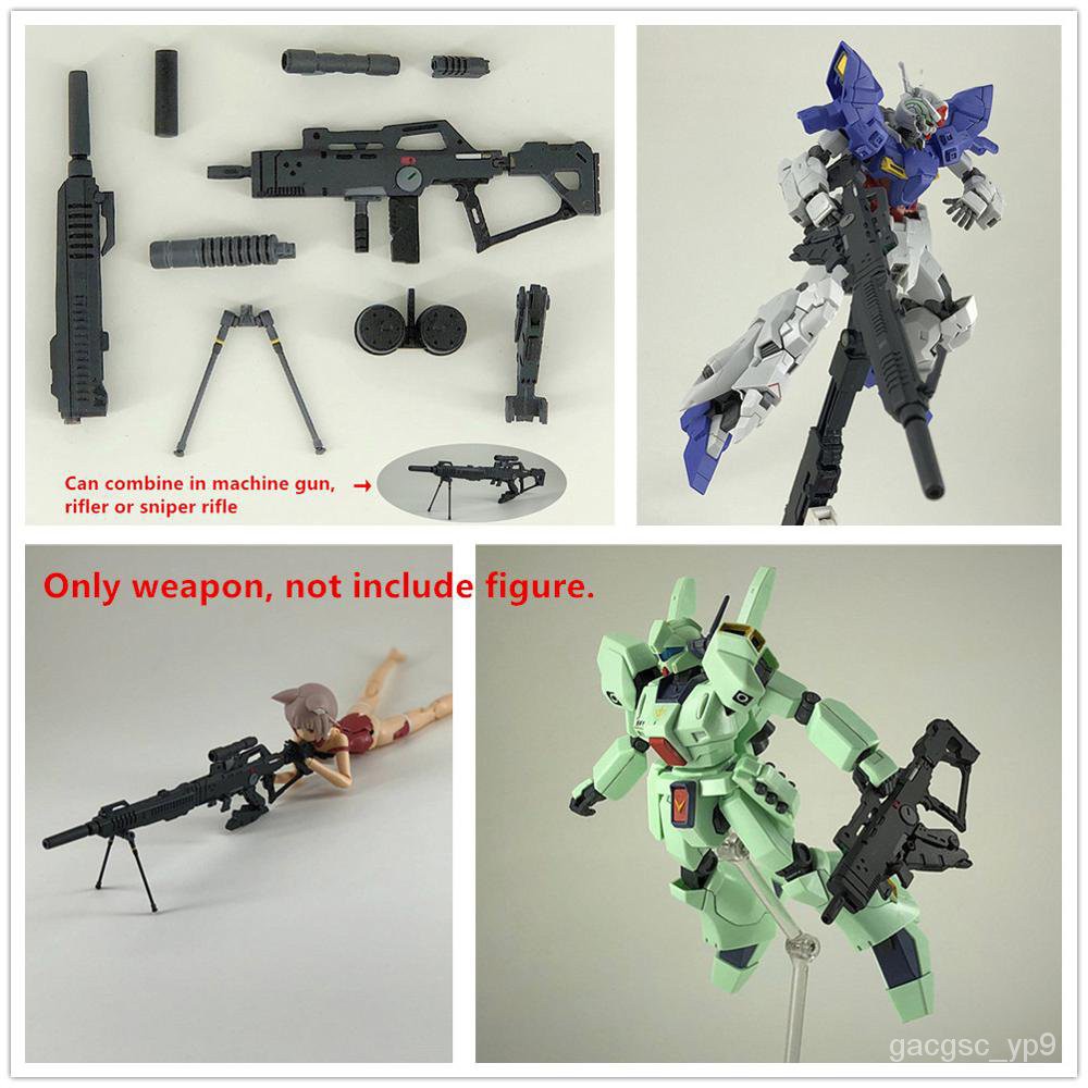Bc hobby weapon pack sniper rifle machine gun for bandai hg rg 1/144 ...