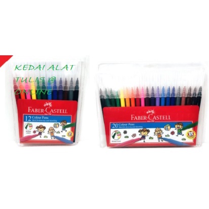 Faber- Castell Magic / Fibre Tip Colour Pen 12/20 colours | Shopee Malaysia
