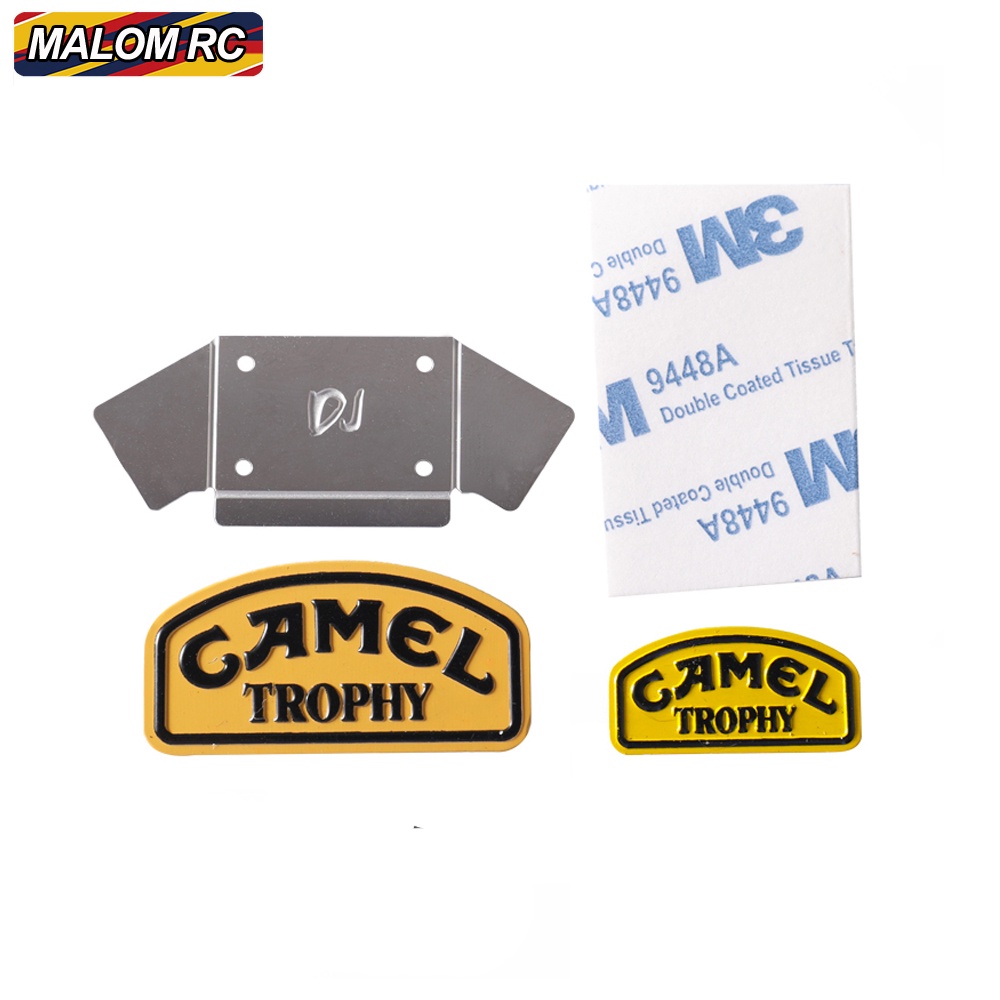 Metal Logo Adventure Camel Trophy Sticker with 3M Tape for 1/10 RC Car ...