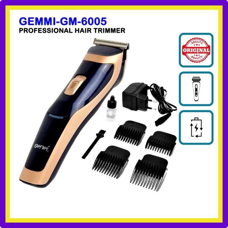 GEMMI GEMMY GEMEI PROGEMEI GM-6005 Professional Hair Clipper Trimmer Cutter Shaver Perapi Rambut ...
