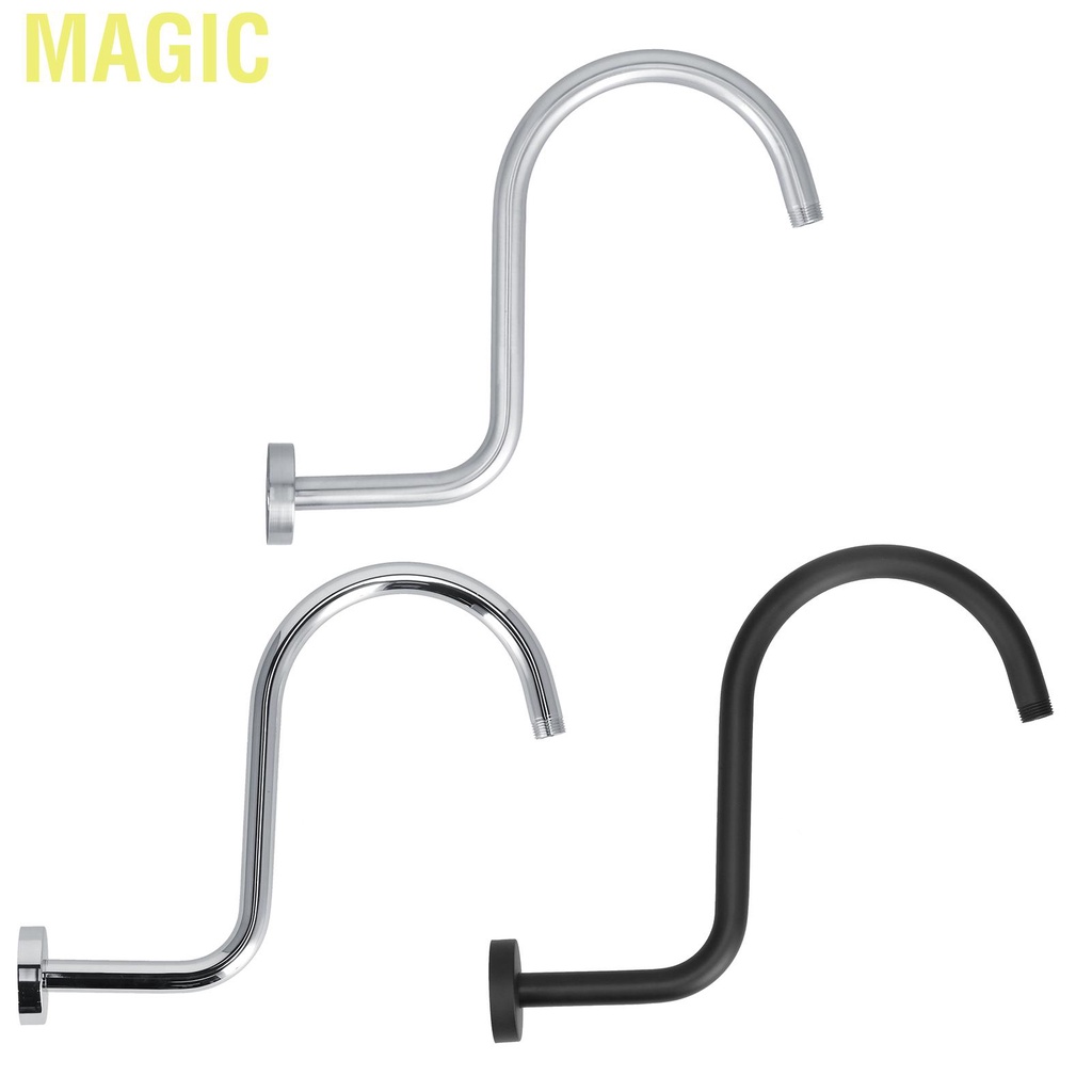 Magic Shower Arm S Shape Gooseneck Stainless Steel Head Extension ...