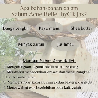 Acne Relief Soap [Sabun by CikJas] sabun resdung jerawat pimple ...