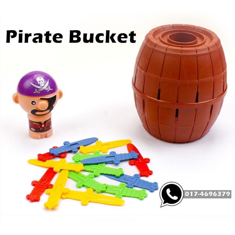Pirate Bucket Destop Game Boardgames Mainan | Shopee Malaysia