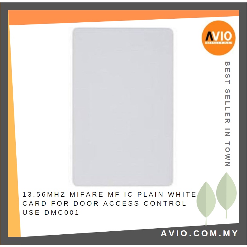 13.56mhz mifare mf ic plan white thin card for door access control use ...