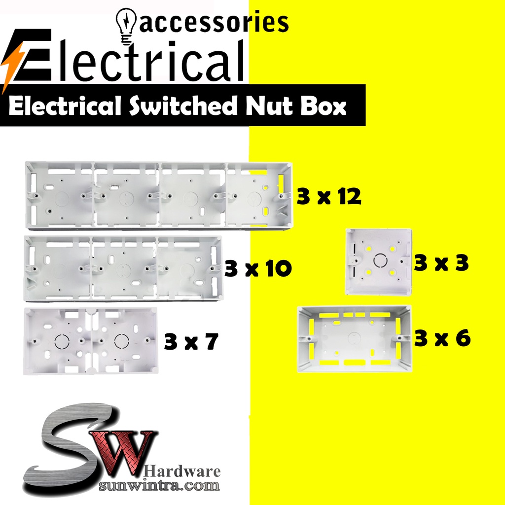 PVC Nut Box Switch Base cover suis | Shopee Malaysia