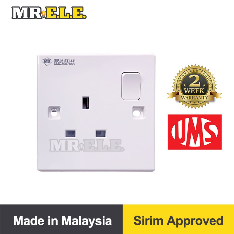 UMS 13A Switch Socket 2913A (Sirim Approved) | Shopee Malaysia