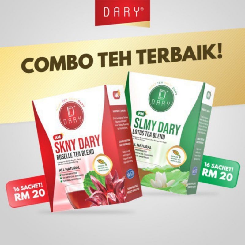 DARY TEA SET COMBO (LOTUS & ROSELLE) | Shopee Malaysia