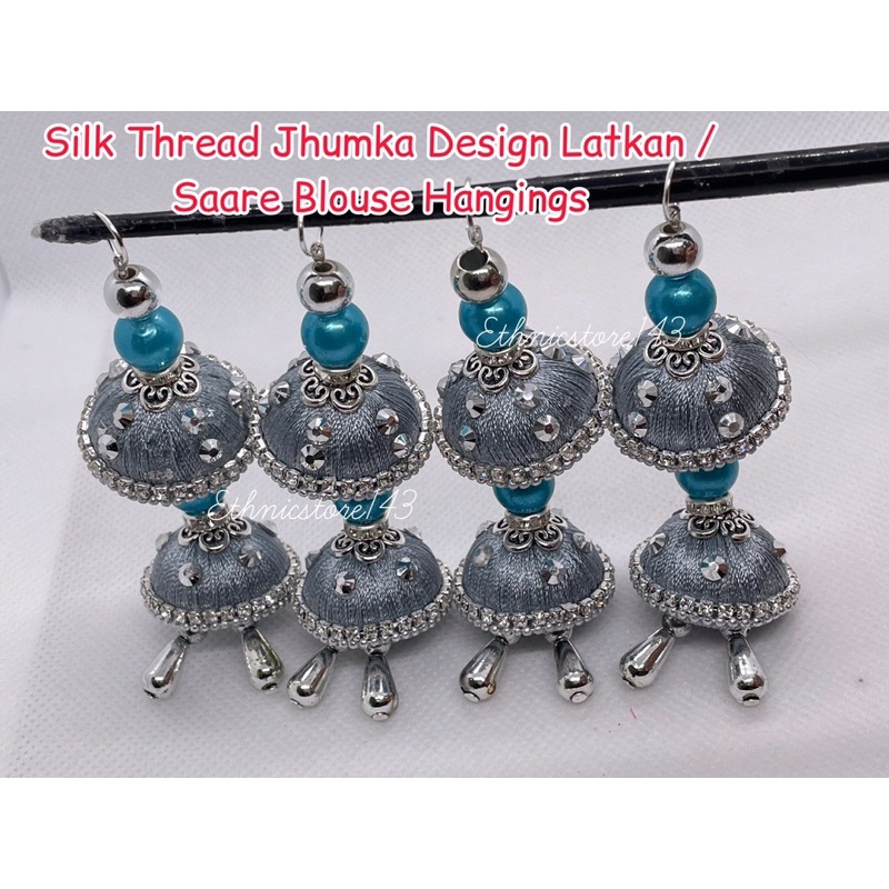 Silk Thread Hangings/ Jumka Latkan for Punjabi suit Saree Lehenga ...