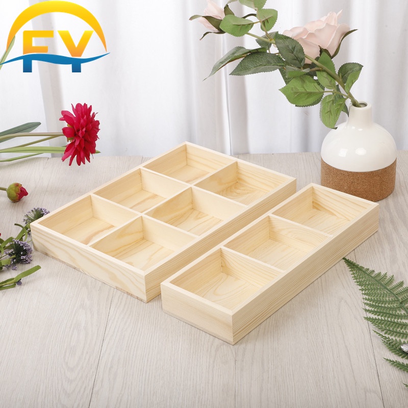 Multi Grid Flower Pots Nursery Planter Pot Trays Wooden Flower Pot ...