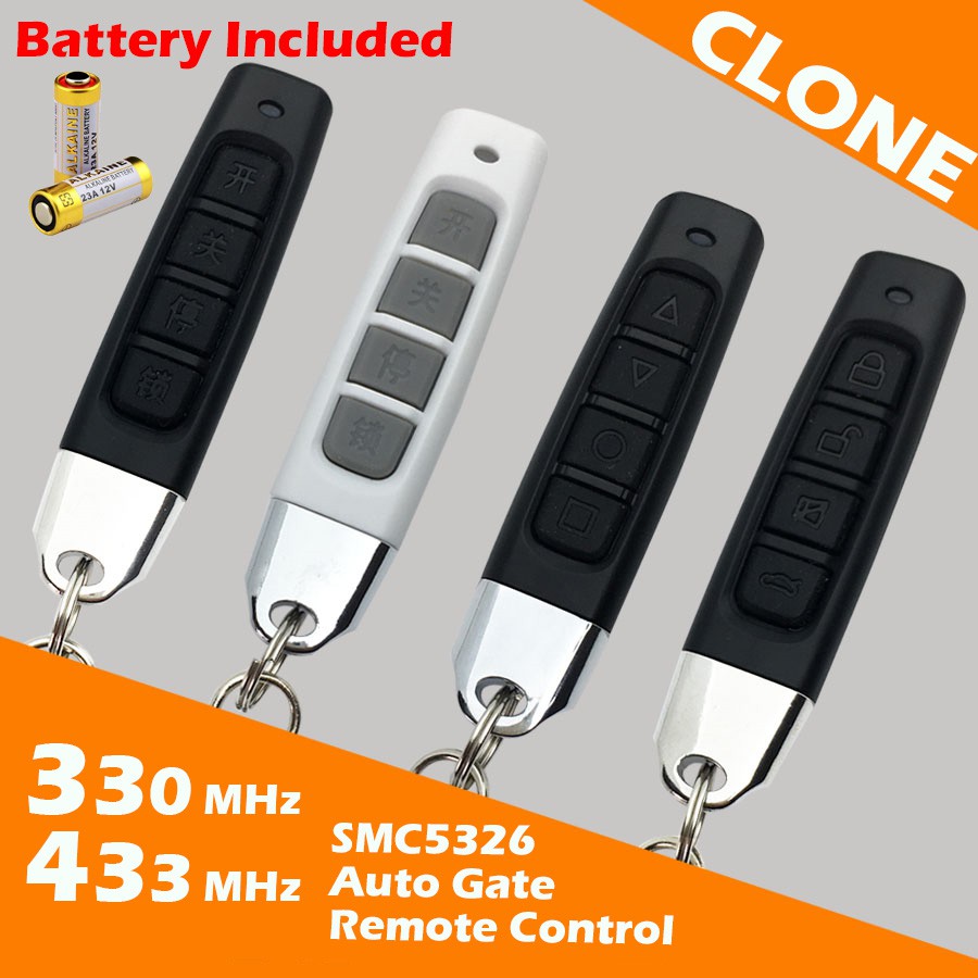 [Ready Stock] 330 MHz 433 MHz SMC5326 Auto Gate Remote Control Clone ...