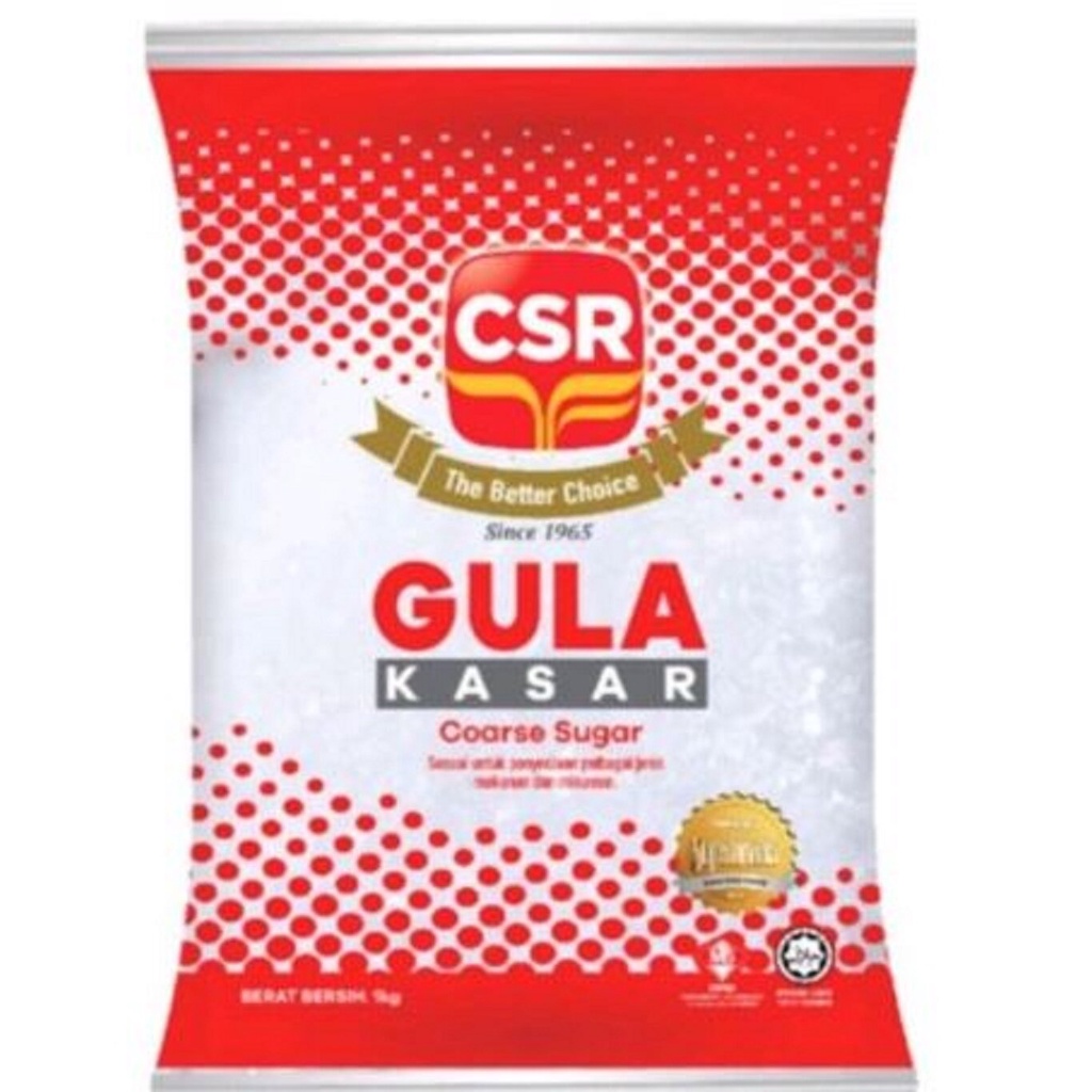 CSR Gula Pasir Kasar | Coarse Sugar 1kg | Shopee Malaysia