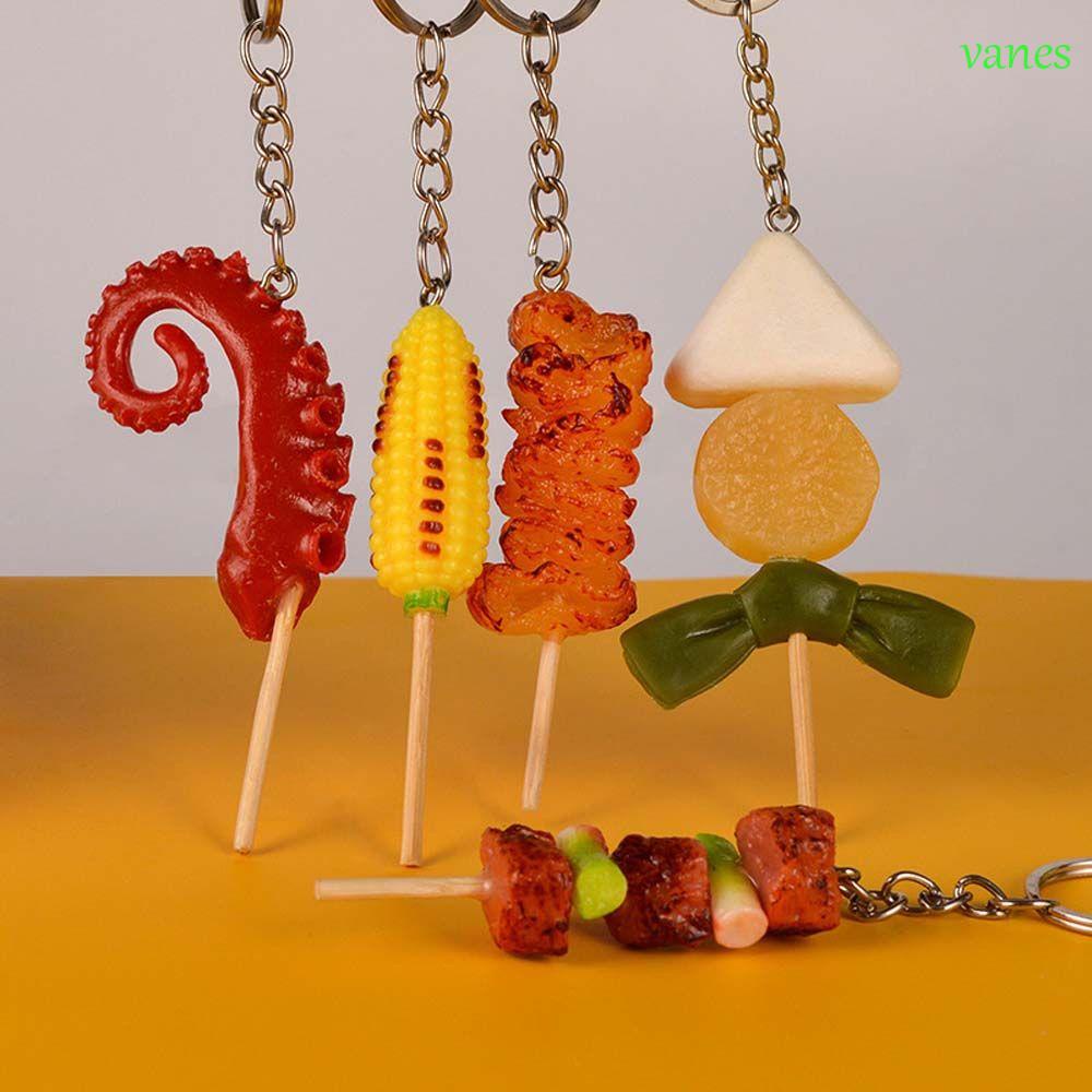 VANES Funny Fake Food Key Ring Cute Korean Style Bag Pendant Simulation ...