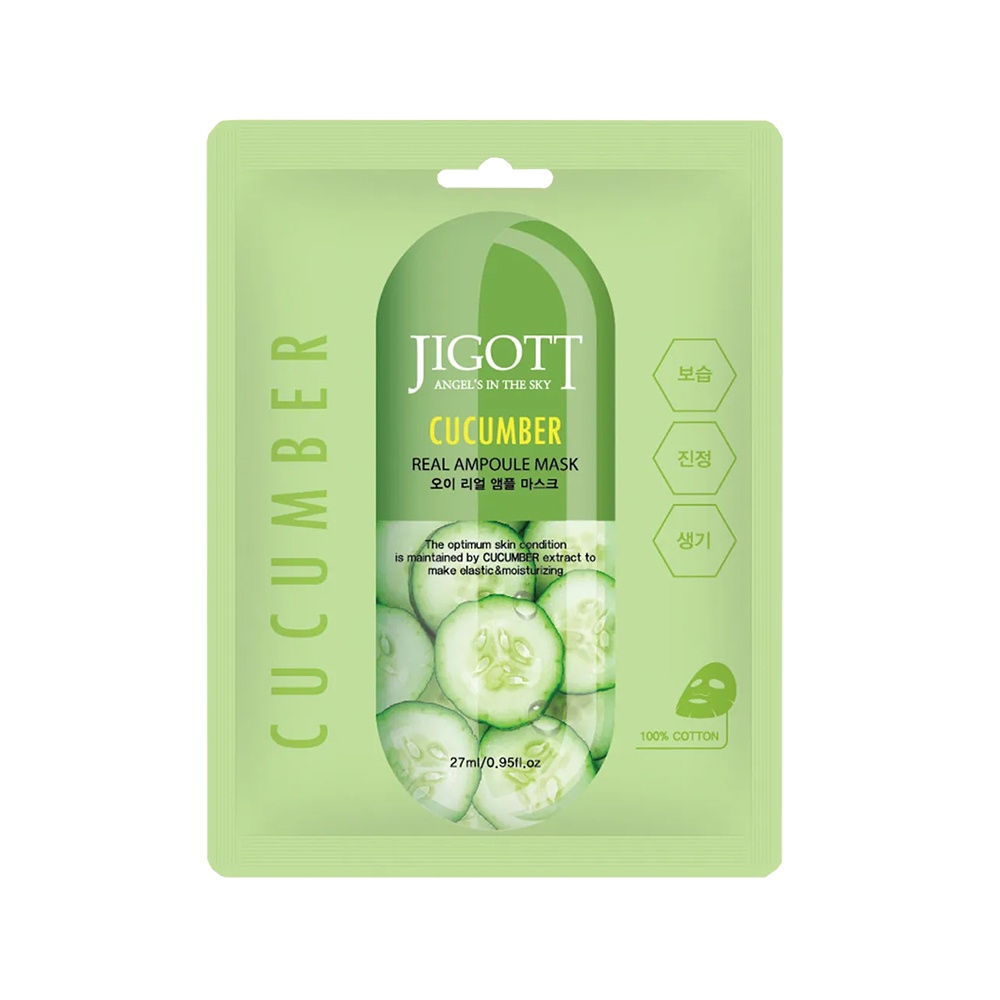 Jigott Real Ampoule Mask - Cucumber 1s | Shopee Malaysia