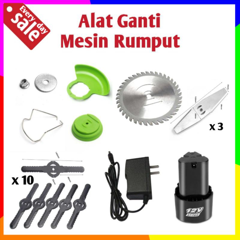 Alat Ganti Mesin Rumput Rechargeable Lawn Mower Spare Parts | Shopee ...