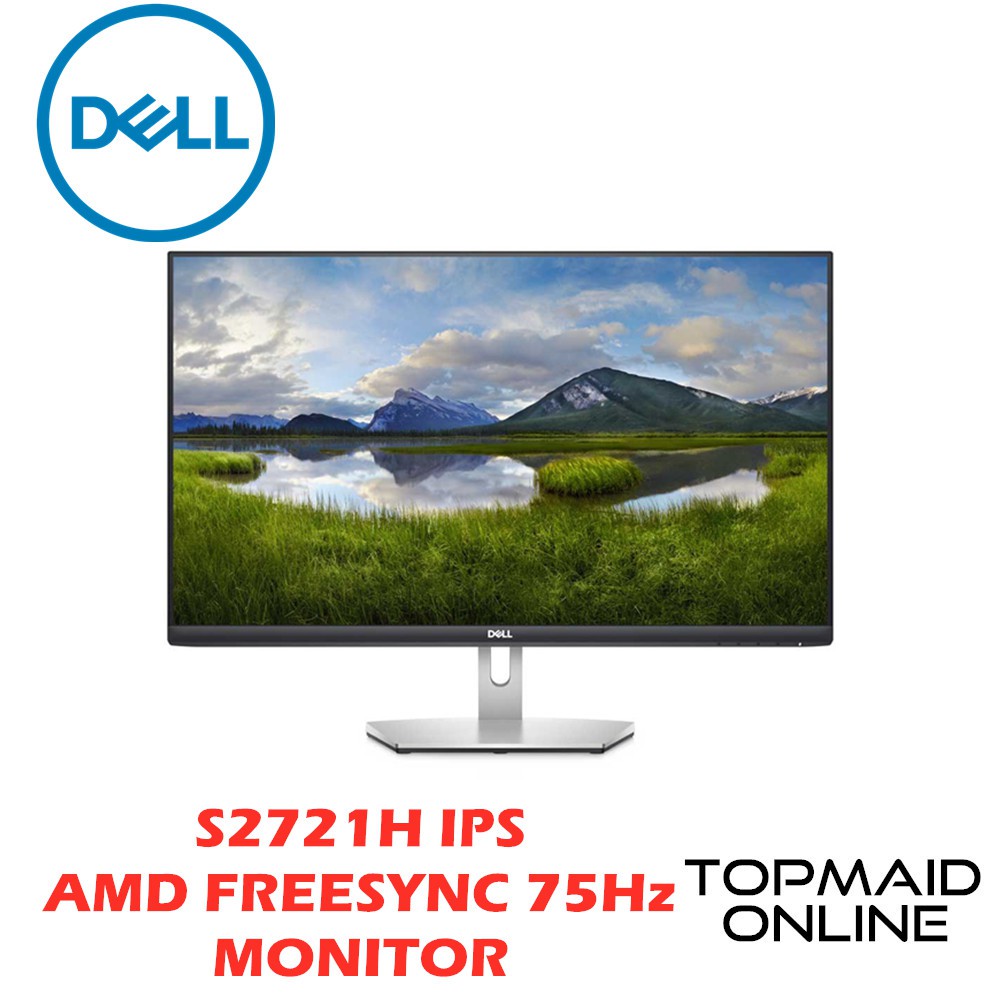 DELL S2721H 27" IPS FHD AMD FREESYNC 75HZ LED MONITOR | Shopee Malaysia
