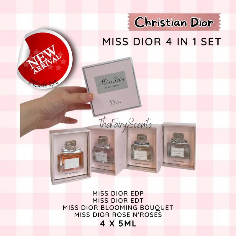 MISS DIOR MINIATURE SET 4IN1 5ML x 4 | Shopee Malaysia