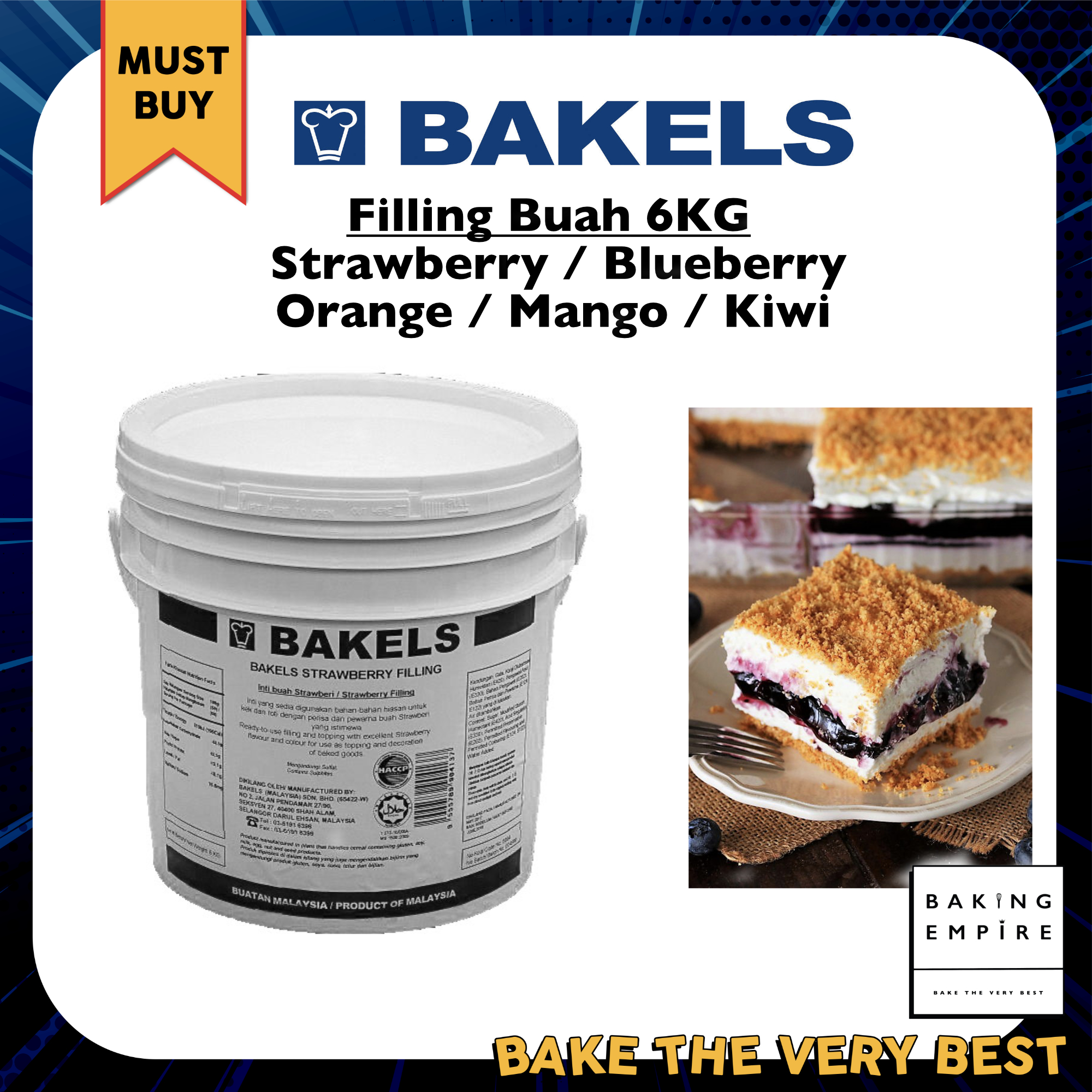 Bakels Fino Fruit Filling 6kg | Shopee Malaysia