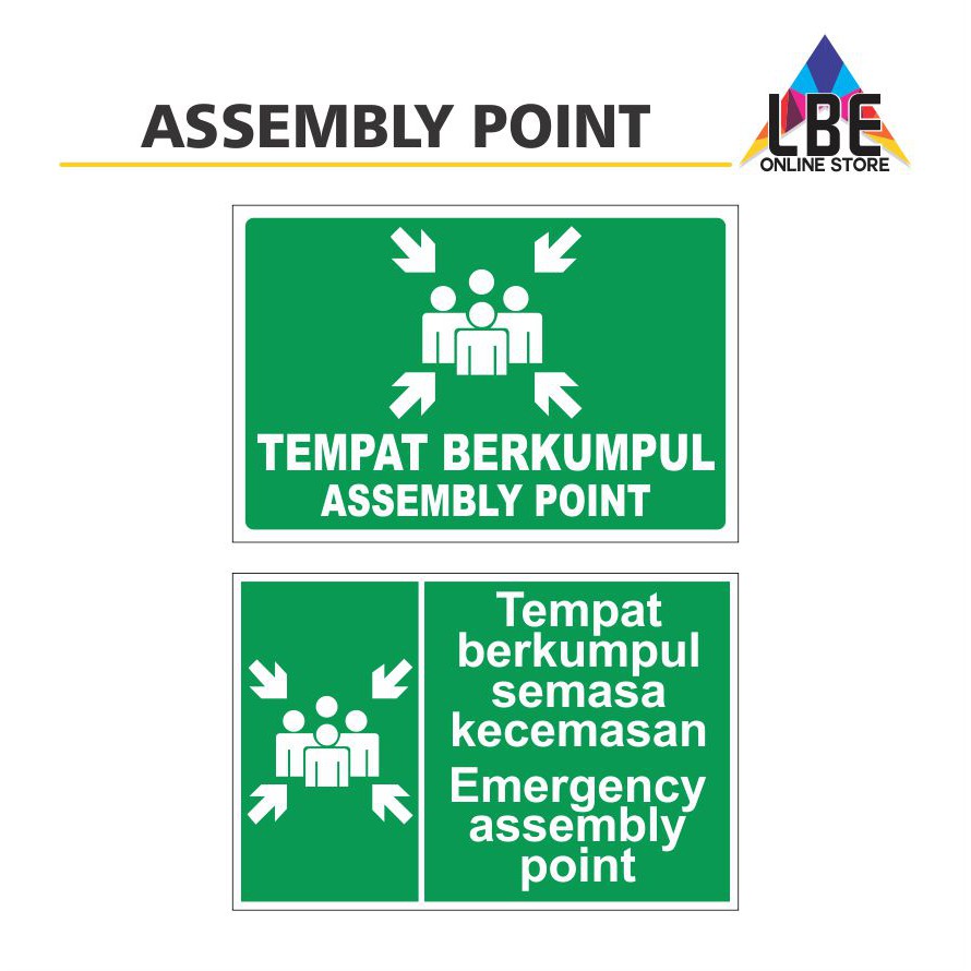 Emergency Assembly Point Sign | Shopee Malaysia