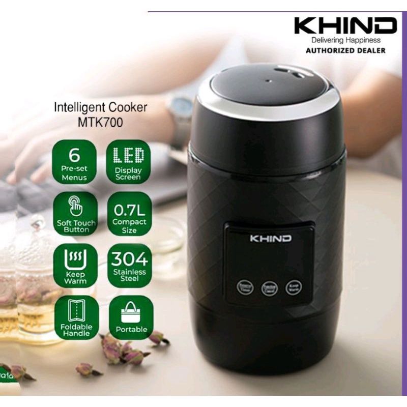 Khind 0.7L Intelligent Cooker 500-600W ( MTK700 ) | Shopee Malaysia