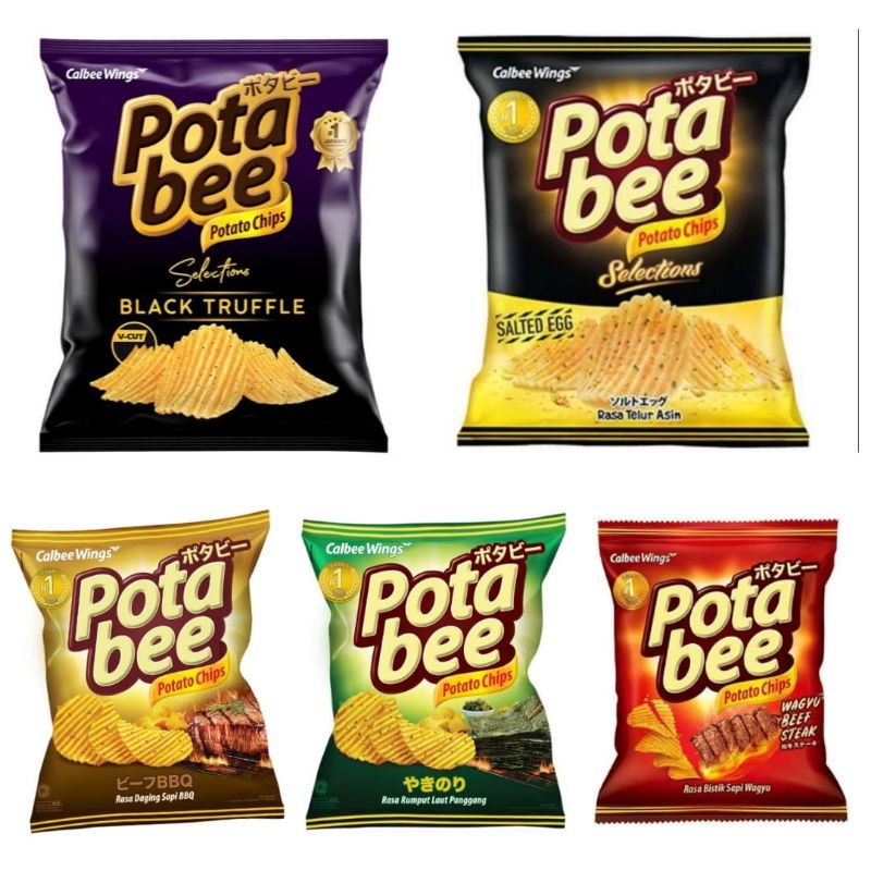 Calbee Wings POTABEE Potato Chips 65gr - POTABEE Potato Chips | Shopee ...