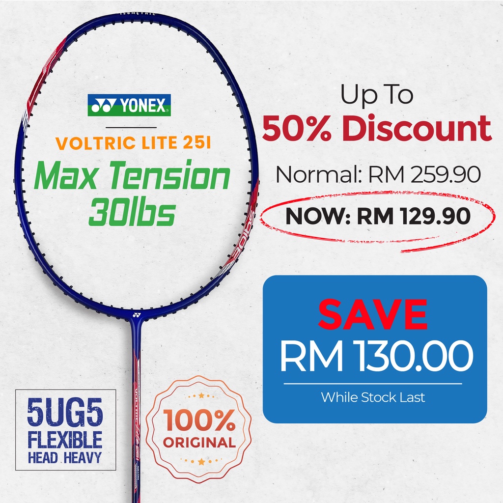 【FRAME Only】 YONEX Voltric Lite 25i (Dark Blue) 5UG5 30 lbs Badminton ...