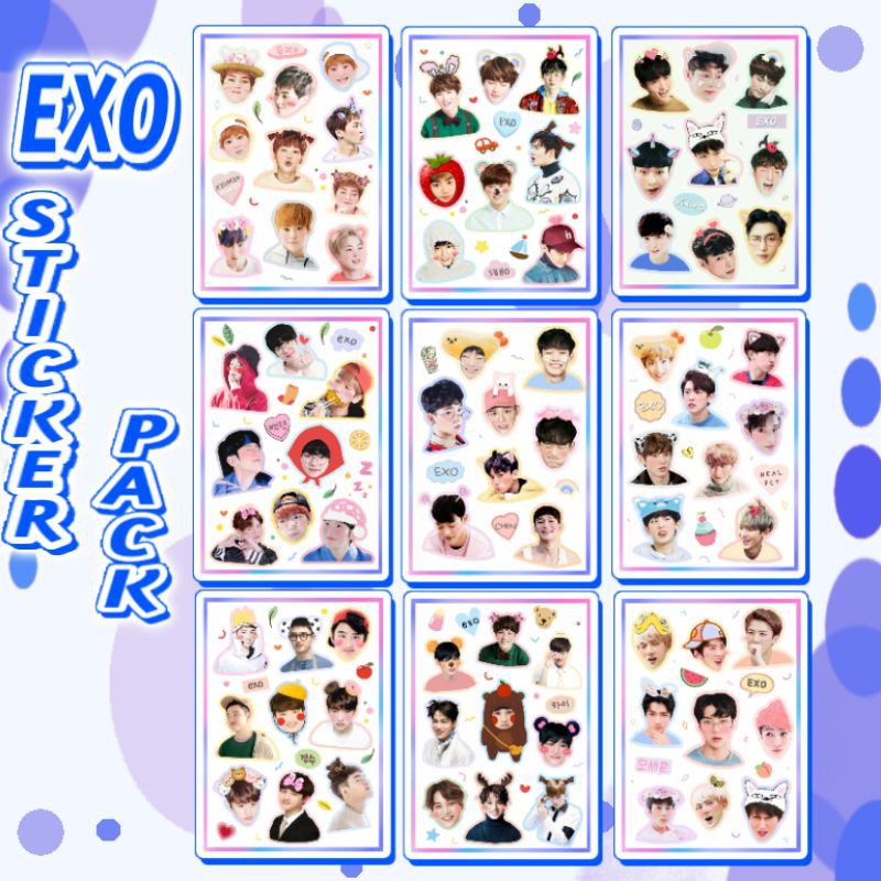 Exo STICKER Pack NO CUT STICKER A6 Read Decription Before CHECK OUT ...